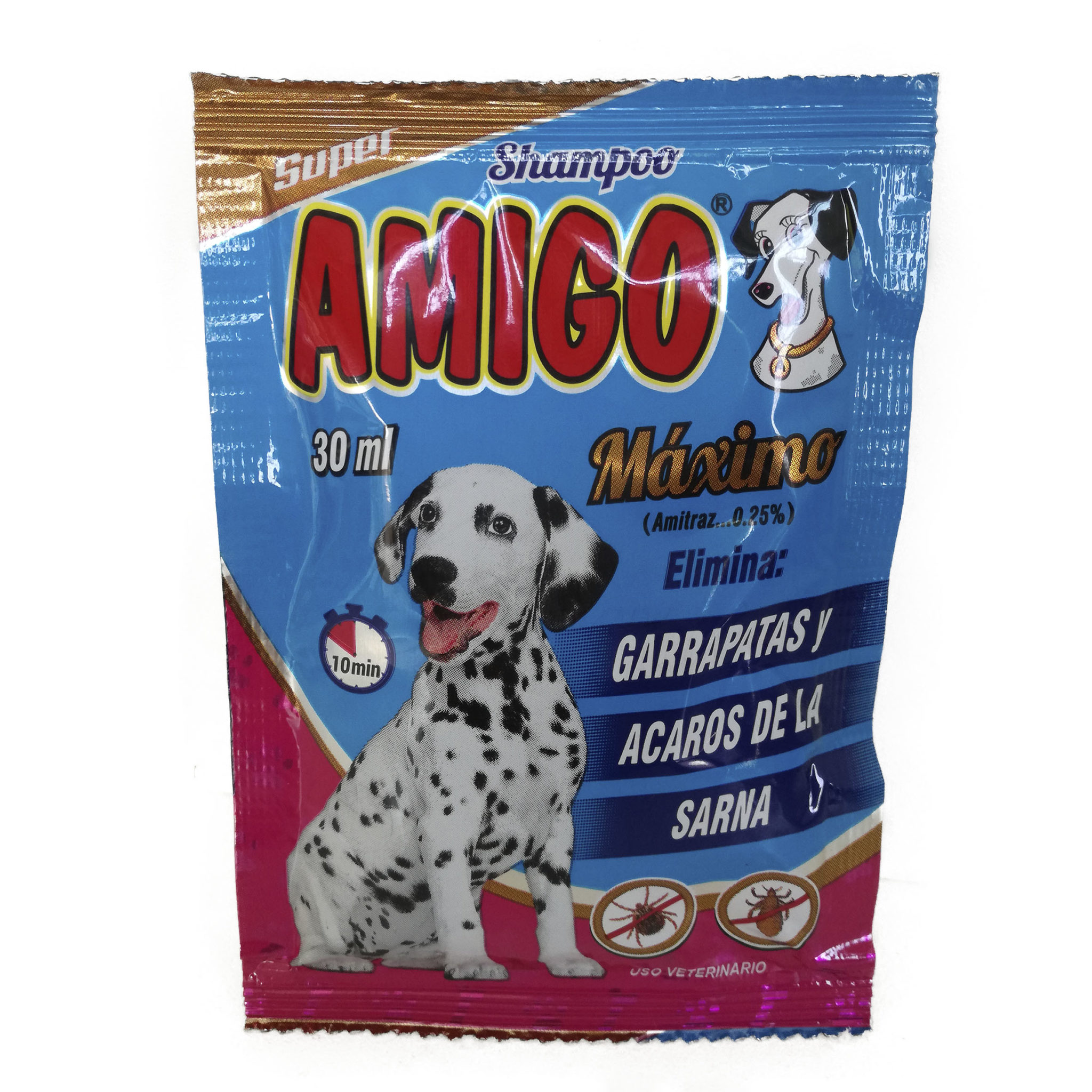 d. SHAMPOO SACHET ANTI-PULGAS AMIGO – ADULTOS 30ML (AGOTADO) - MiPet