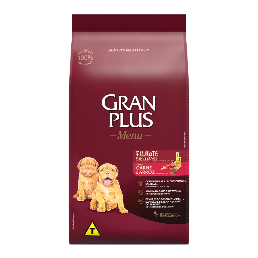 A. Gran Plus Cachorro Carne y Arroz 15 kg - MiPet