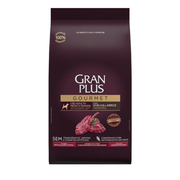 E. Gran Plus Gourmet Adulto Mediano y Grande Cordero y Arroz 15 kg - MiPet