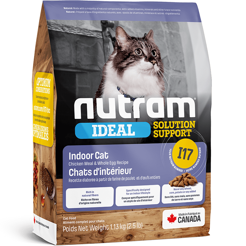 Nutram I17 - Indoor - Pollo y Huevos - 5.4 KG - NI1705 - MiPet
